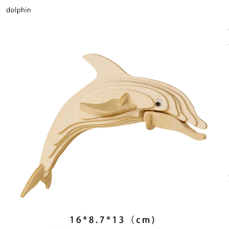 3D Laser Cut Wooden Animal Puzzle